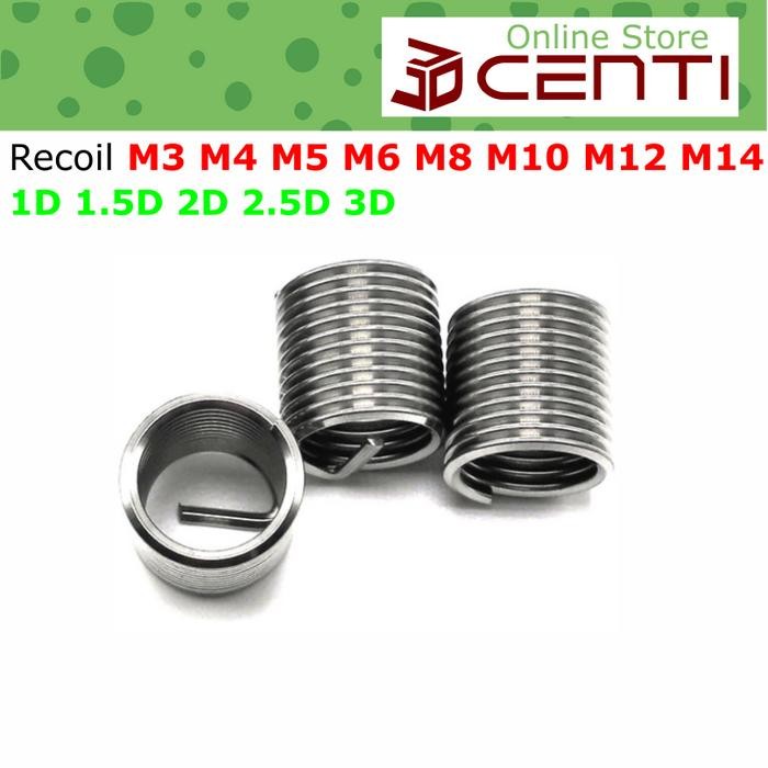 Thread Recoil Helicoil Thread repair M3 M4 M5 M6 M8 M10 M12 M14 ...