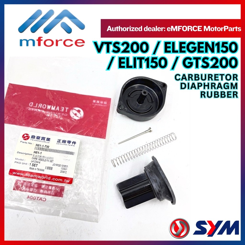 SYM VTS 200 ELEGEN150 ELIT150 GTS 200 CARBURETOR DIAPHRAGM RUBBER GETAH ...