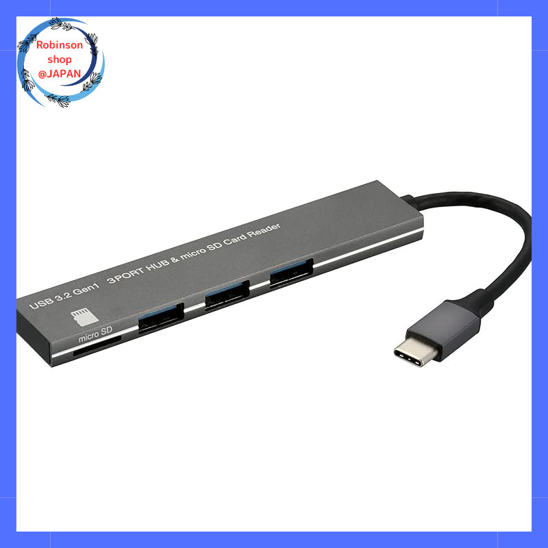 Ohm Electric USB Hub with 3 Ports, microSD Card Reader, USB Type-C ...