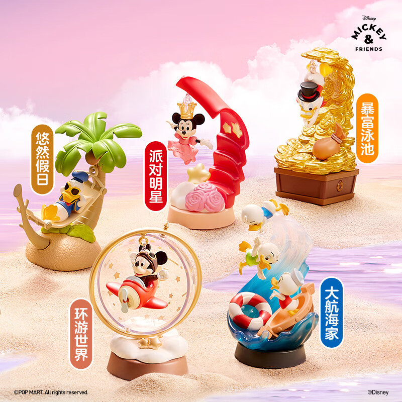 P POPMART POPMART Mickey Family Swaying Dream Series Mystery Box Disney ...