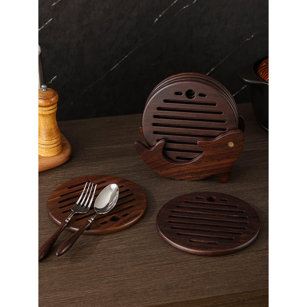 Tikar penebat kayu pepejal Kayu cendana tahan panas Tikar penebat kayu ...