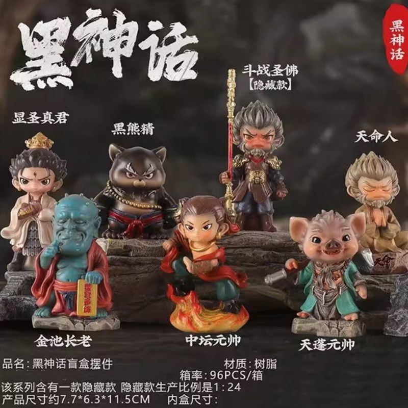Black Myth Wukong Peripheral Hand-Made Blind Box Game Destiny Crowd ...