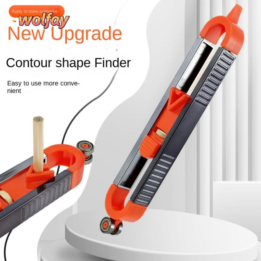 WOLFAY Contour Gauge, Profile Gauges Adjustable Profile Scribing Ruler ...