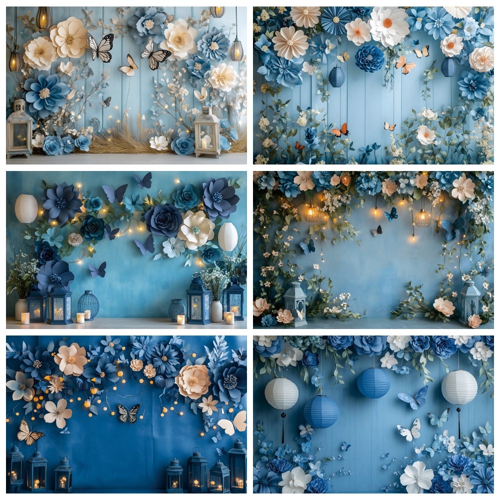 Wedding Flower Scenes Backdrop Floral Bridal Shower Engaged Ceremony ...