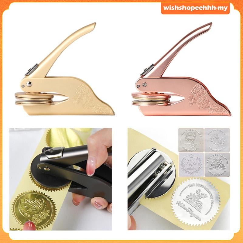 [WishshopeehhhMY] Embosser Stamp Hand Tool Embossing Sealing Stamp ...