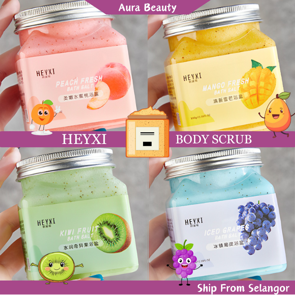 Heyxi Body Scrub Pemutih Badan Scrub Scrub Body Whitening Fruit Smooth ...