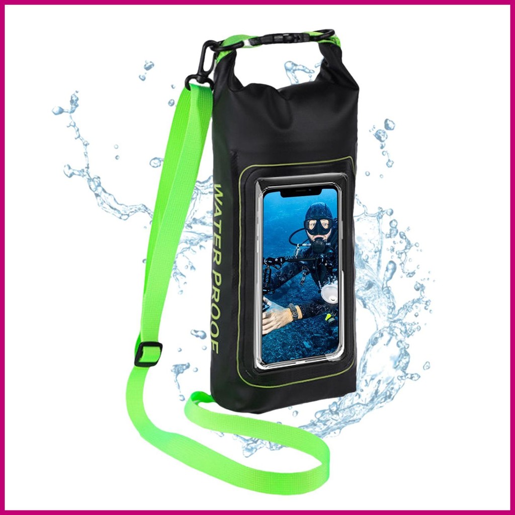 Water Bag for Hiking Waterproof Pool Pouch 2L Kayak Phone Case with ...