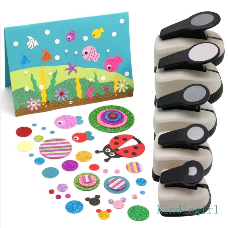DLAY Craft Paper Punch Round Hole Puncher Paper Cutter for Kids Adult ...
