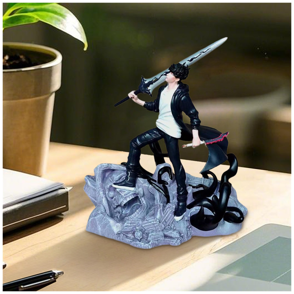 For Solo Leveling Anime Action Figures Funny Anime Character Doll ...