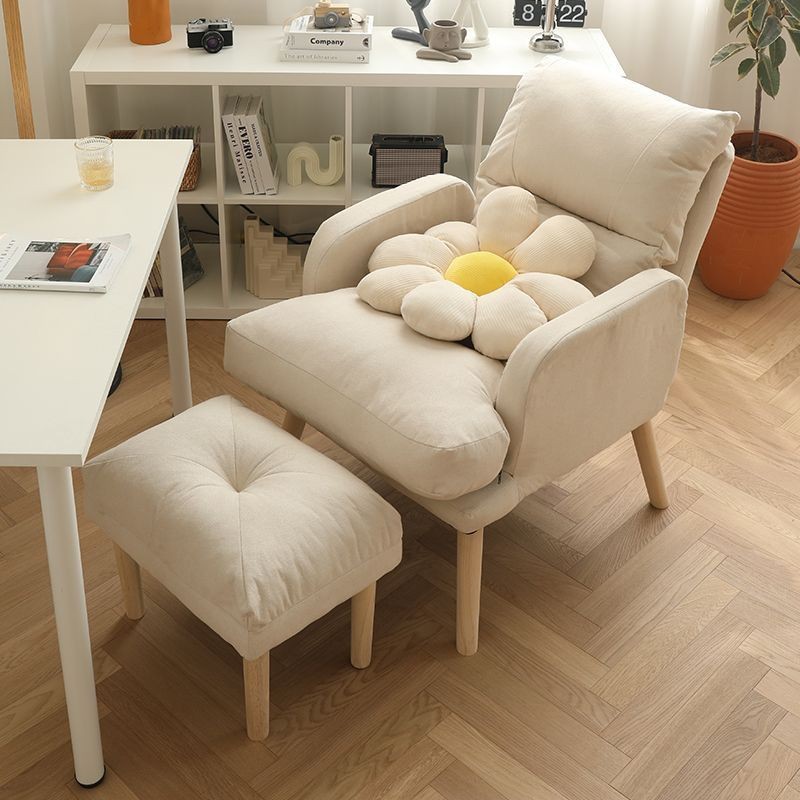 Dorm Lazy Sofa Recliner Chair with Footrest Single Computer Desk Chair ...