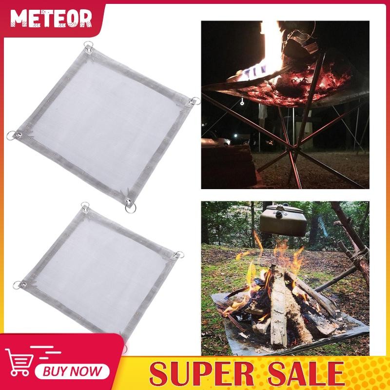 [meteorMY] Portable Stainless Steel Fire Pit Grill for Outdoor Cooking ...