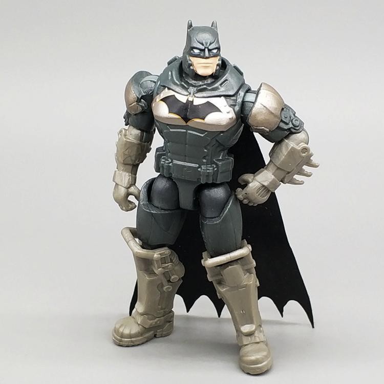 12cm Batman Figure Silver Heavy Armor Movable Toy Model Joker Doll ...