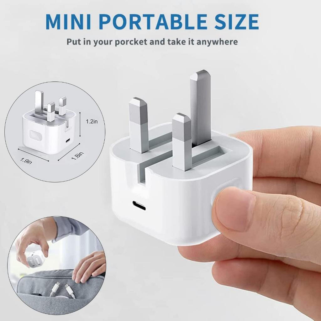 Phone PD20W Power Adapter,Phone 20W Fast Charger, USB C Wall Fast ...