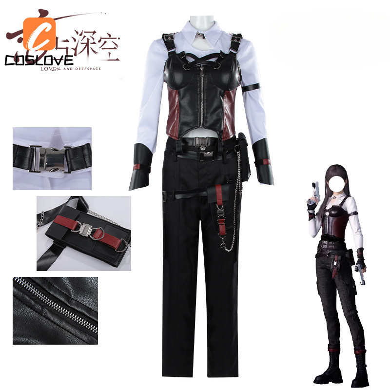 Anime Game Love and Deepspace Hunter Lady Cosplay Full Set Costume The ...