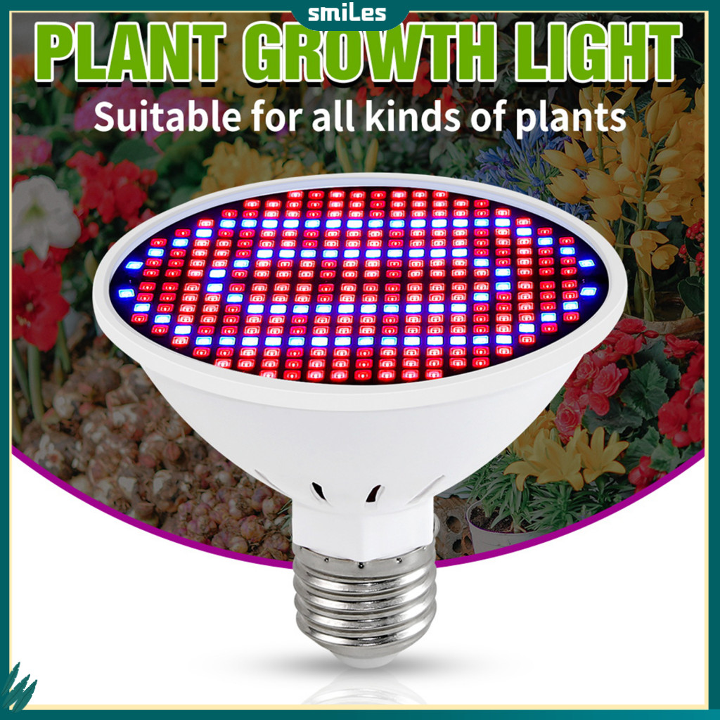 smiles| E27 Professional LED Grow Lamp Wide Illumination Angle Strong ...