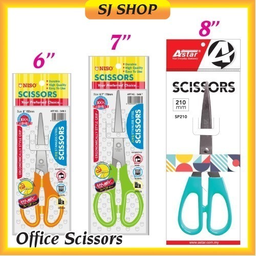 Stainless Steel Scissors | Office Scissors | Student Scissor 5 inch 6 ...