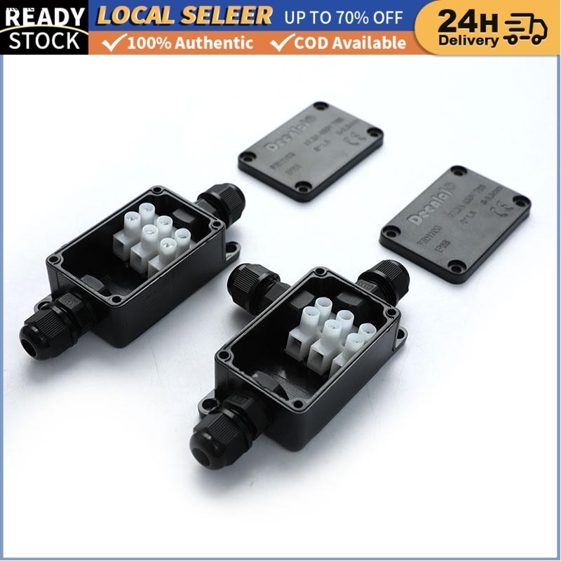 2 3 Way Outdoor IP66 Junction Box with terminal 450v waterproof cable ...