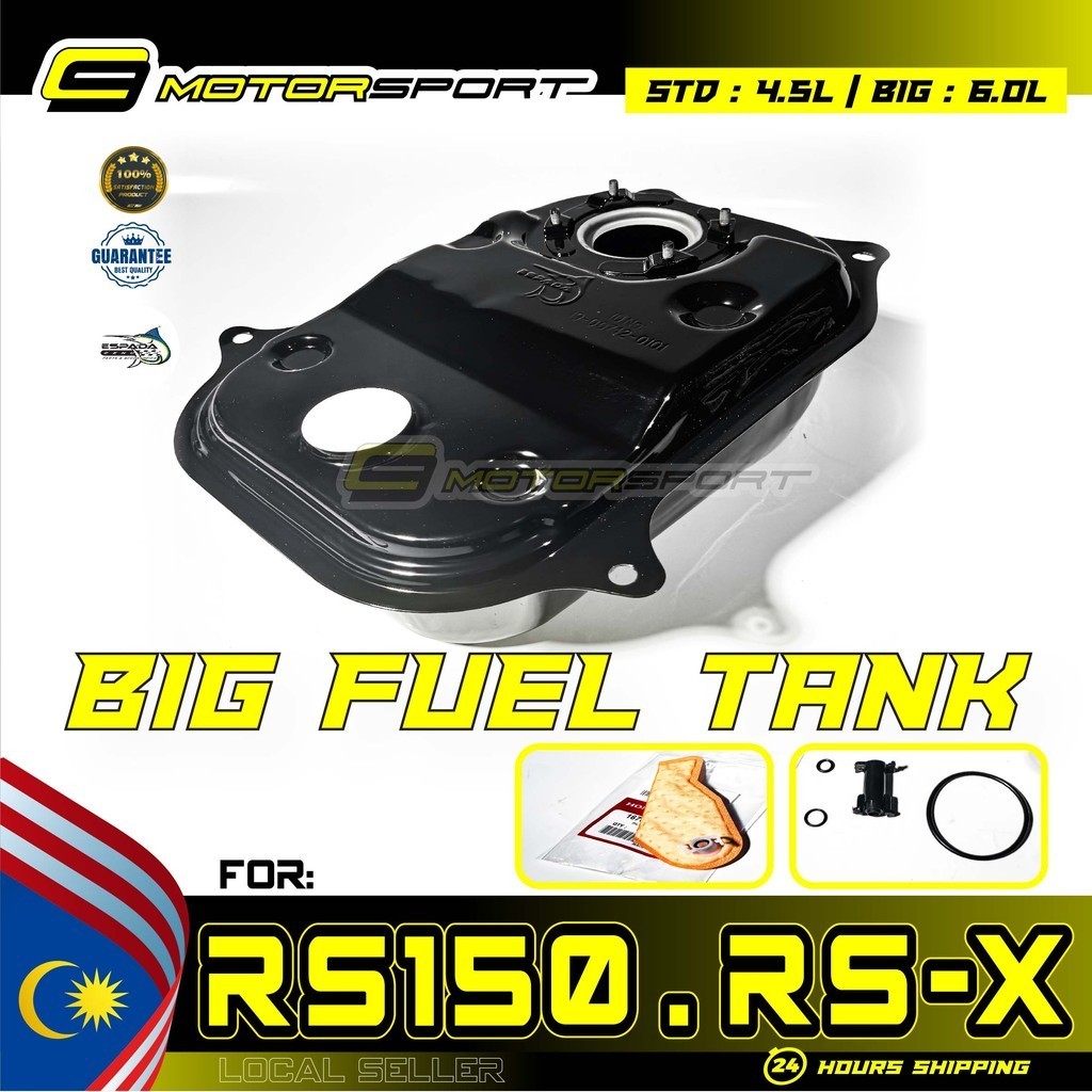 RS RSX Big Fuel Tank 6 Litre I With Fuel Pump Filter + Extender I ...