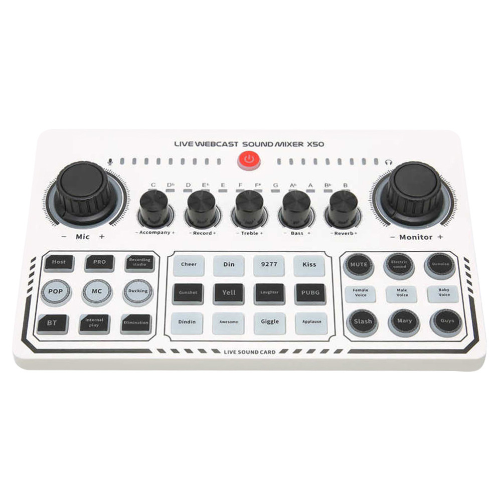 X50 Live Sound Card Professional Audio Mixer for Streaming/Podcasting ...
