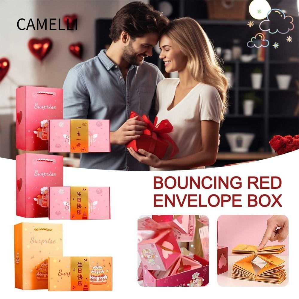 CAMELLI Surprise Gift Box, Anniversary Cards Pop-Up Gift Box, Surprise ...