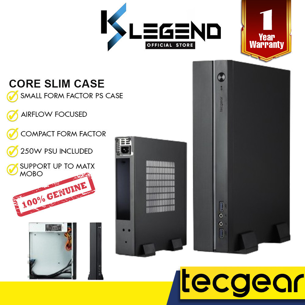 Tecgear CORE SLIM SFF PC CASE | With 250W PSU Inluded | High Quality ...