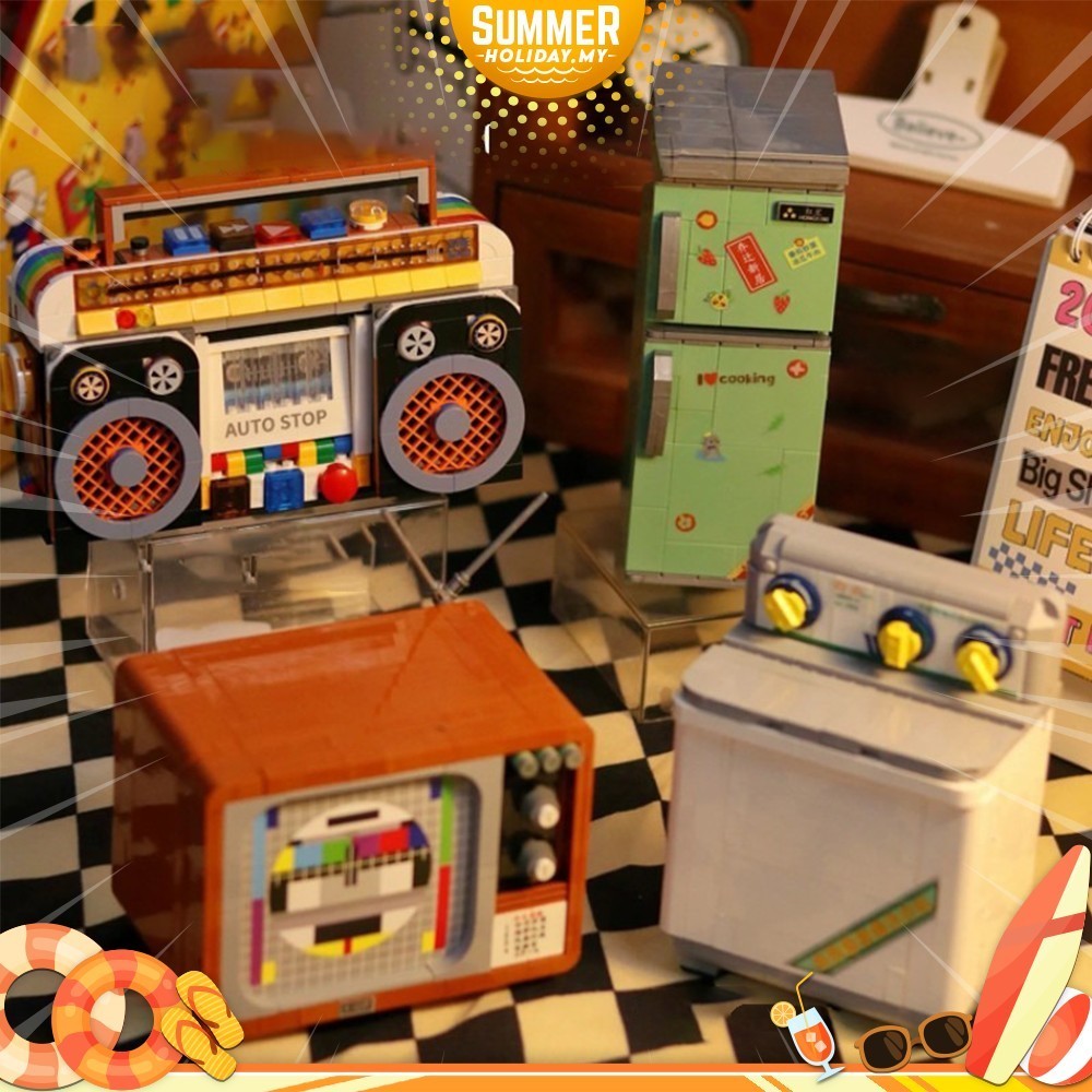 Zhe Gao Block Back To The 1990's Series Classic Ancient Retro TV ...