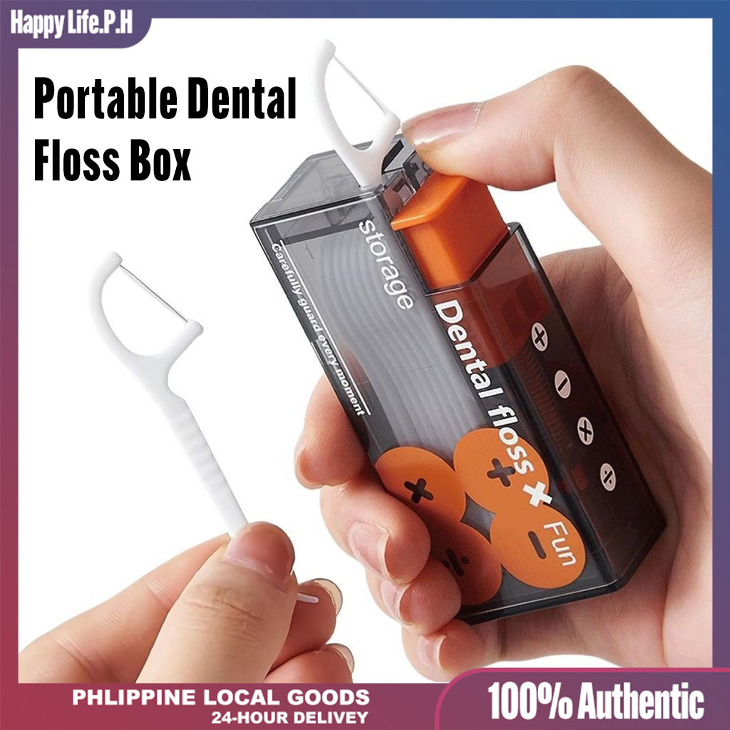 Portable Dental Floss Box Auto Pop-Up Dental Floss Storage Box | Shopee ...