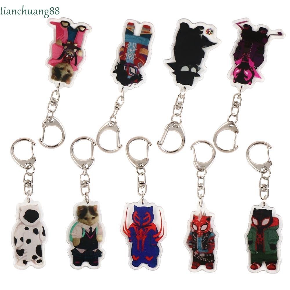 TIANCHUANG Cat Superhero Keychain, Memes Cat Superhero Spider Cat ...