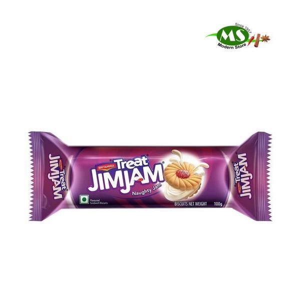 Britannia Treat Jim Jam Cream Biscuits 100g | Shopee Malaysia