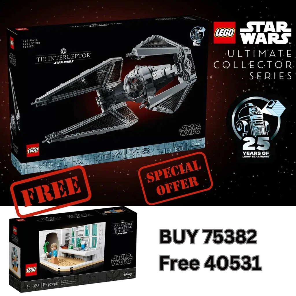 LEGO Star Wars 75382 TIE Interceptor (UCS) by Brick MOM | Shopee Malaysia