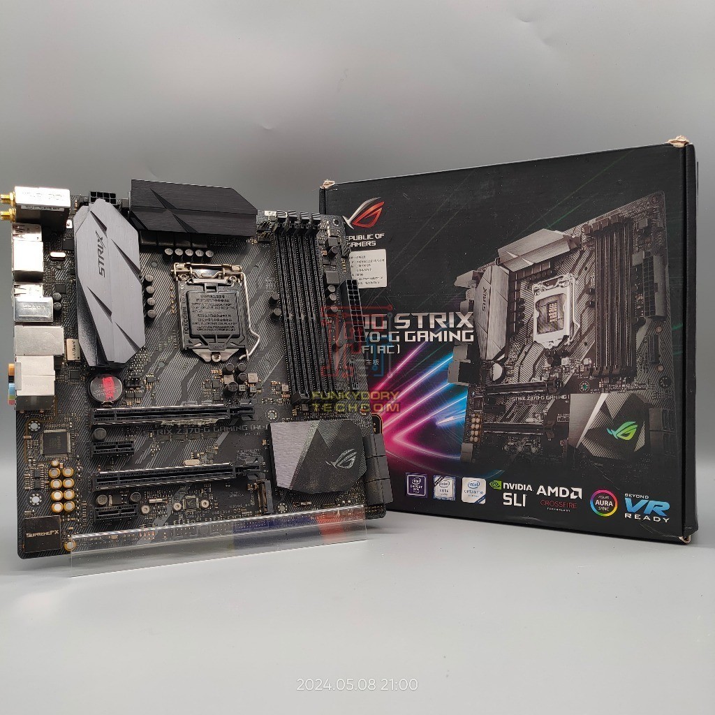 Asus ROG STRIX Z370-G GAMING (WI-FI AC) Micro ATX LGA1151 Motherboard ...