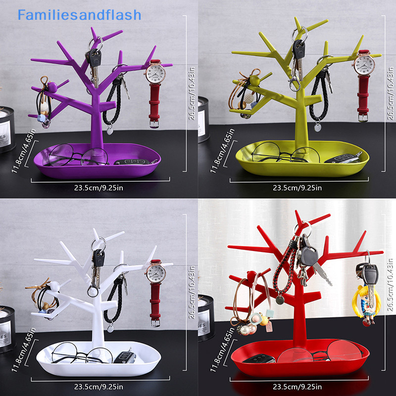 Familiesandflash> Creative Tree Branch Display Stand Ring Earring ...