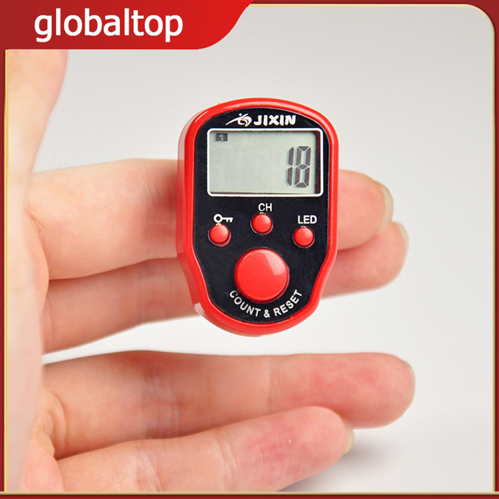 Palm Timer Finger Counter Clock Compact And Colorful Lighter LED ...