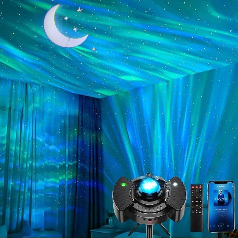 Aurora Northern Light Star Light UFO Water Ripple Projection Bluetooth ...