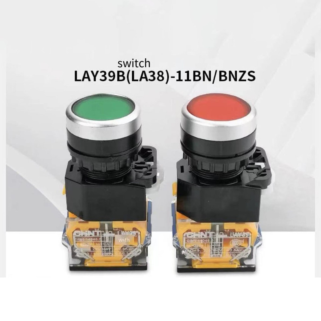 22mm self-locking start self-returning Industrial Push Button Momentary Heavy Duty Press Switch ...