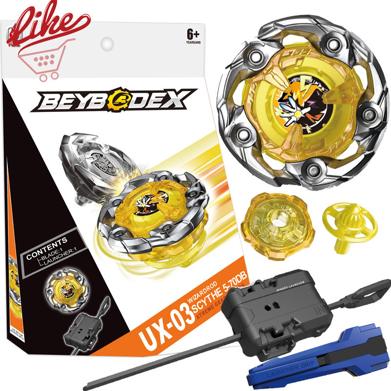 Beyblade X UX-03 Wizard Rod 5-70DB Beyblade Xtreme with Launcher Grip ...