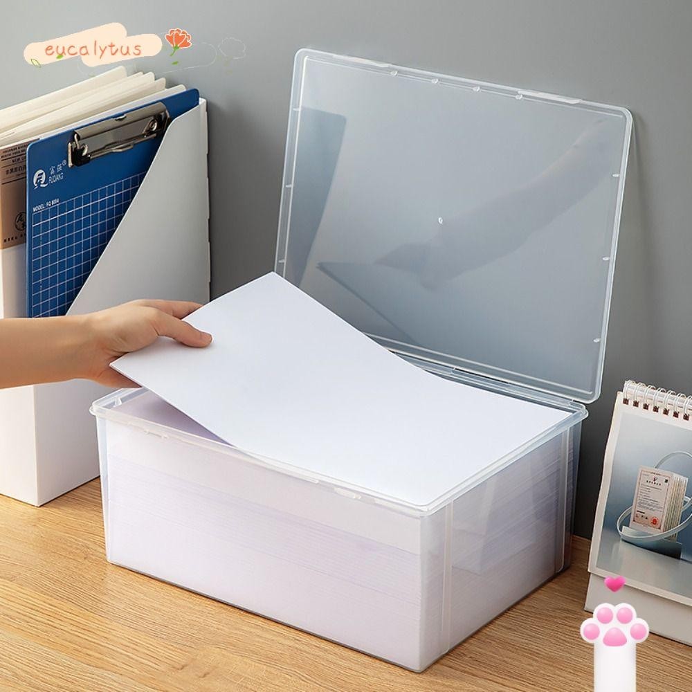 EU-FASHION Home Office Supplies Storage Box, Dustproof Plastic Storage ...