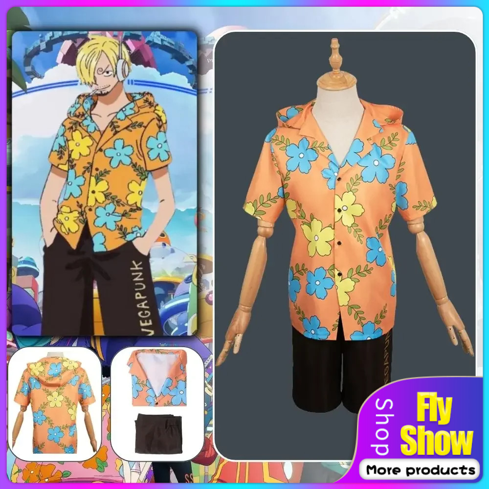 Sanji Cosplay One Piece Egghead Costume Fantasia Disguise for Adult Men ...