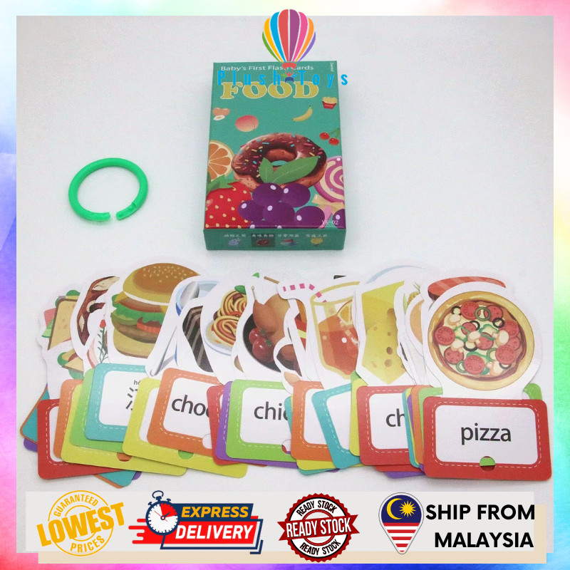 30 Pieces Double Sided Educational Flash Card Cognitive Flash Cards ...