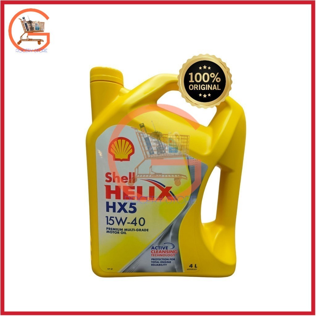 (MADE IN HONGKONG) 100% ORIGINAL SHELL 15W40 HELIX HX5 MINERAL 15W-40 ...