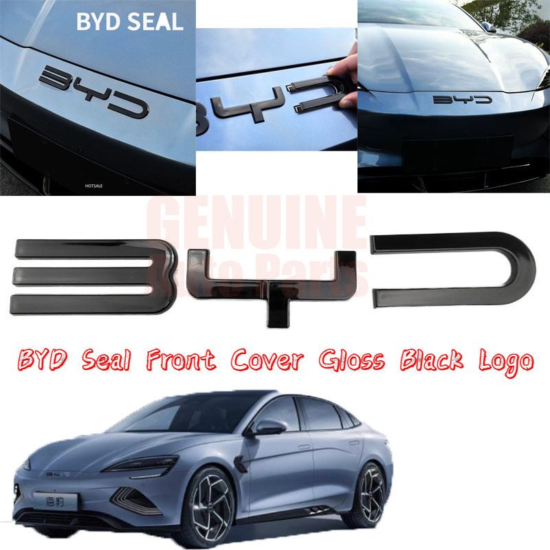 BYD Seal Front Cover High Gloss Black Logo Byd Seal Accessories for BYD ...