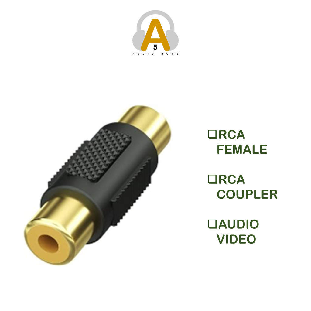 RCA Coupler Female Audio Video Cable Connector Extender for Speaker ...