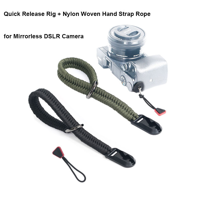 Quick Release Rig + Nylon Woven Hand Strap Rope for Mirrorless DSLR ...