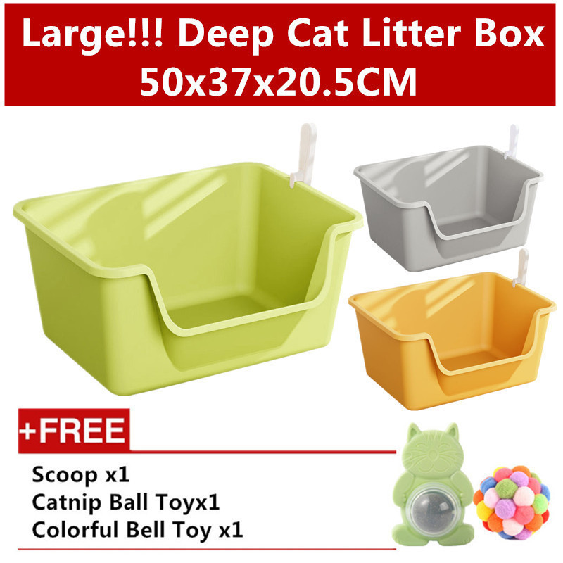 EkoStyle XL Extra Deep Cat Litter Box Toilet Kucing Cat Bekas Pasir ...