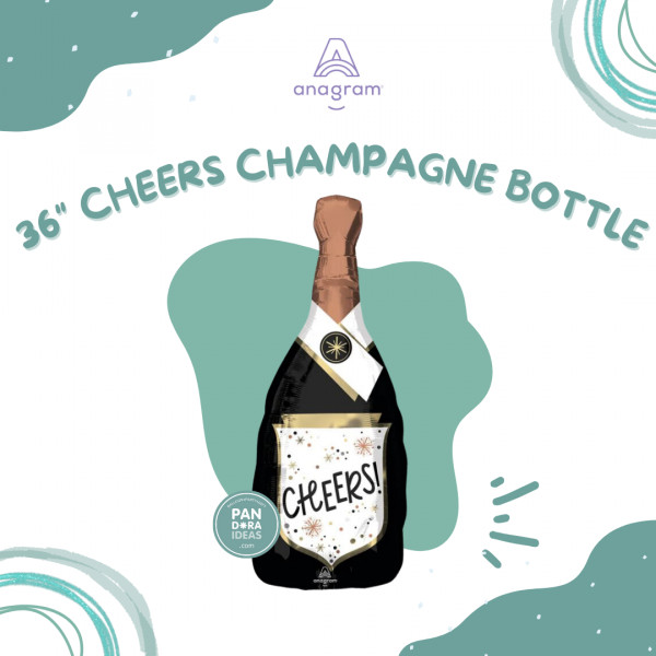 36" Cheers Bottle Foil Balloon | Cheers Foil Balloons | Shopee Malaysia