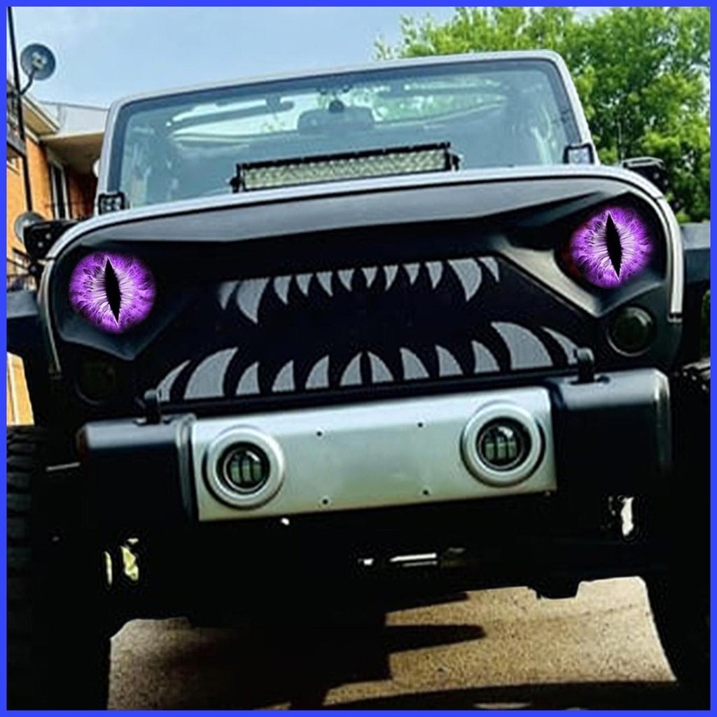 Beast Eyes Headlight Stickers Decorative Decals for Vehicles 3D Stereo ...