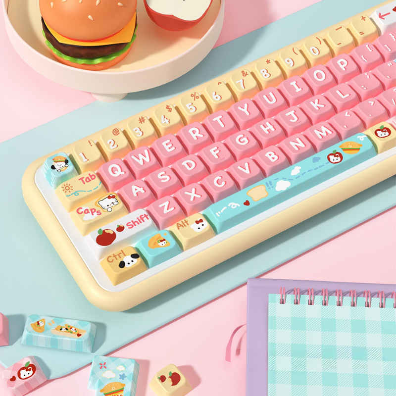 Bread Puppy Keycap MDA Profile PBT Five-sided Dye Sublimation 138/158 ...