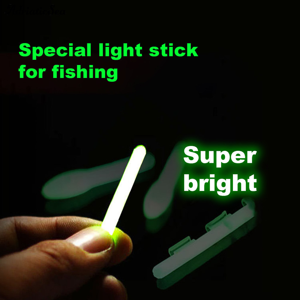 AD-50Pcs Light Stick Fluorescent Mini Plastic Sturdy Fishing Glow ...