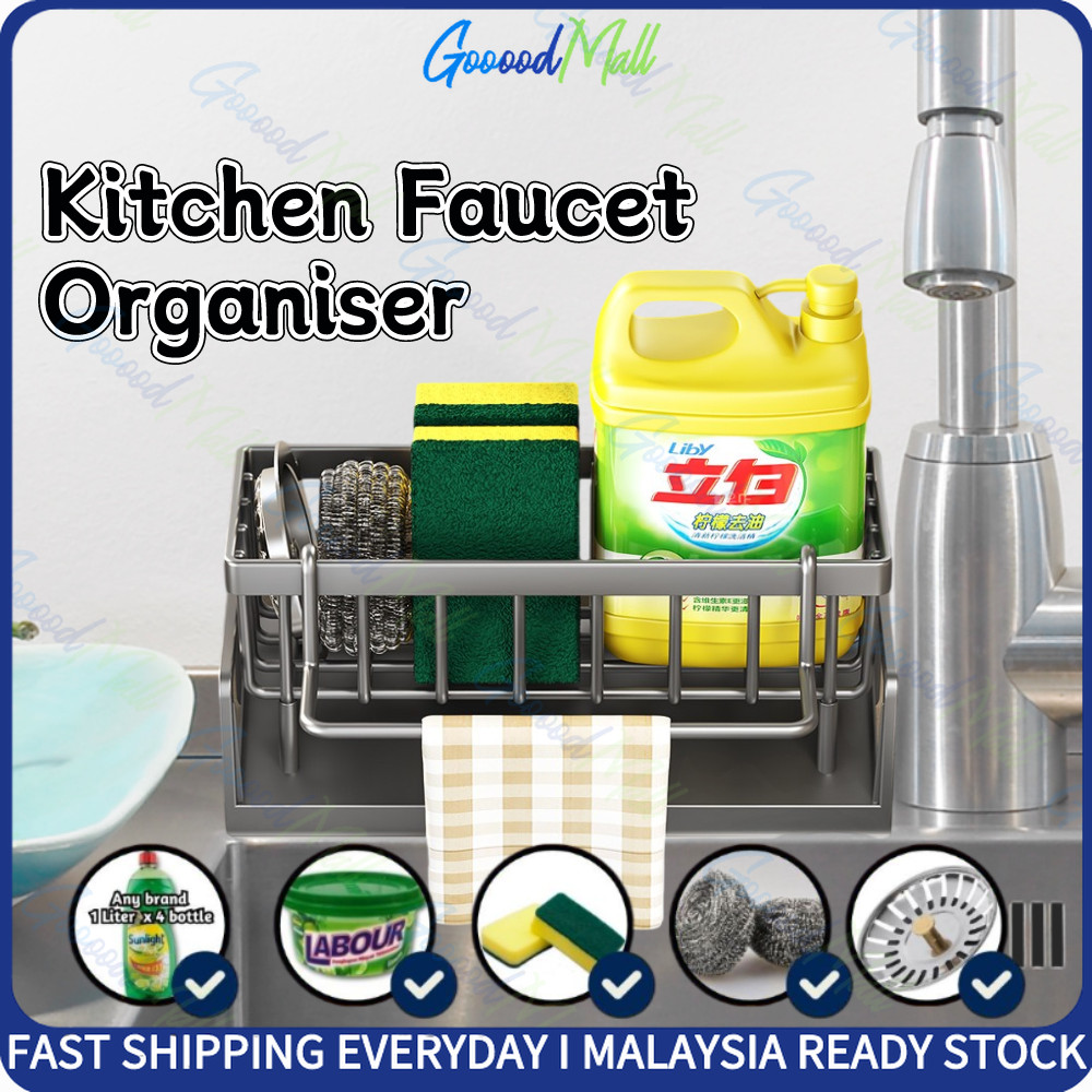 Kitchen Sponge Faucet Organiser Kitchen Sponge Rack Kitchen Sink Rack ...