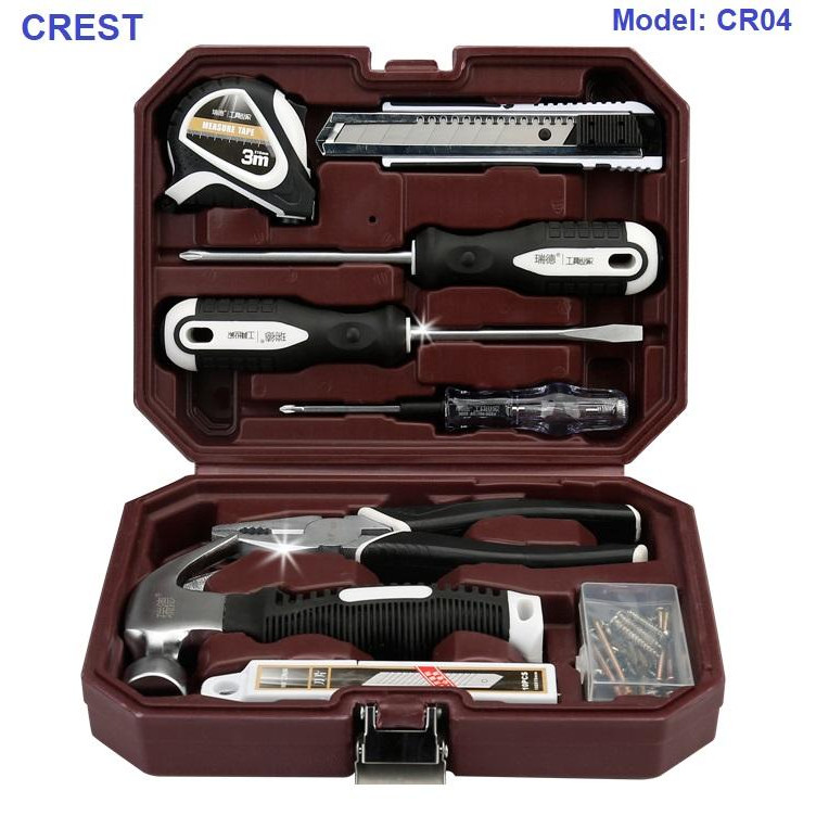 CREST DIY Household Hand Tool Kit Set Home With Organiser Heavy Duty ...